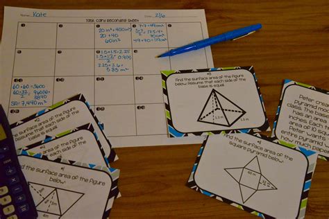 Surface Area Of Pyramids And Prisms Worksheet Printable Word Searches