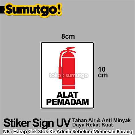 Jual Stiker Lokasi Alat Pemadam Api Ringan Apar Fire Extinguisher Uk 8