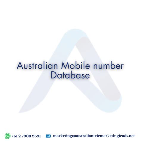 Best Mobile Phone Number Database Australia Updated