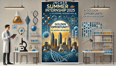 jncasr summer internship 2025 a golden opportunity for aspiring