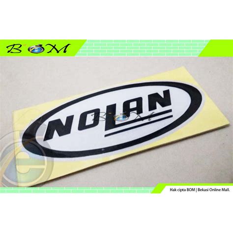 Jual Sticker Stiker Logo Lambang Tulisan Cutting Helm Helmet Nolan