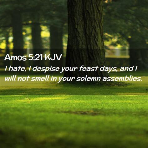 Amos 5 21 KJV Bible Verse Images