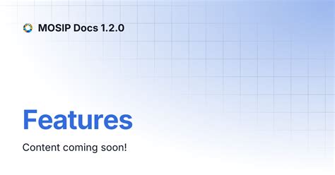 features mosip docs 1 2 0