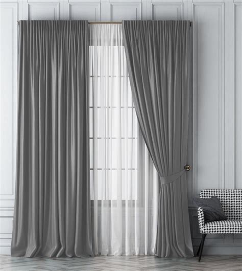 Комплект Штор Софт Блекаут сірий 100х240 фото відгуки характеристики в інтернет магазині