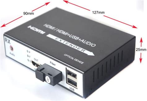 Hdmi Over Fiber Extender Loop Out Kvm Usb Video Audio Price And Datasheet
