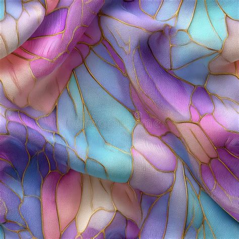 Colorful Abstract Fabric Texture With Soft Flowing Patterns Stock Illustration Illustration Of