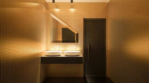 화장실 욕실 인테리어 디자인 컴퓨터 생성 이미지 건축 시각화 3d 렌더링 스톡 사진 화장실 표시에 대한 스톡 사진 및 기타 이미지 Istock