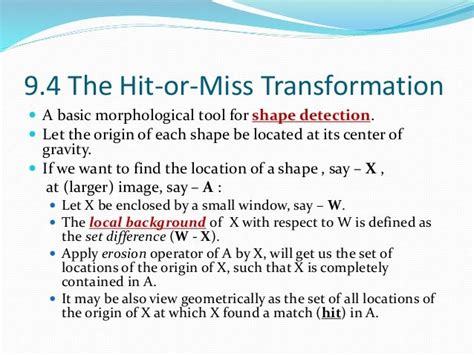 Chapter 9 Morphological Image Processing