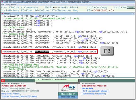 How To Print Company Drug Licence Dl Number In Marg Software