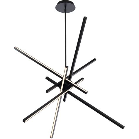 Wac Lighting Pd 73139 Bk Parallax Led 3875 Inch Black Pendant Ceiling