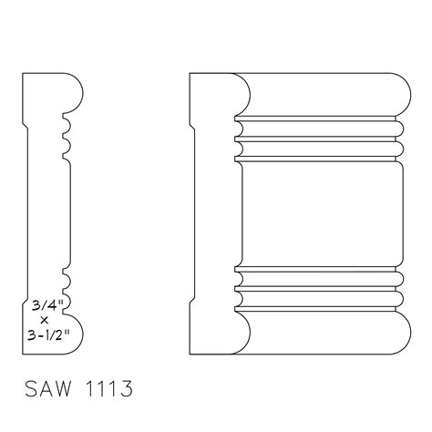 Window Casing Saw Moulding