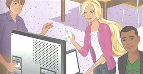 15 Feminist Improved Pages For The Computer Engineer Barbie Book Barbie Books Barbie Computer