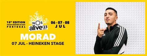 Morad Confirmado No Segundo Dia Do NOS Alive Festival