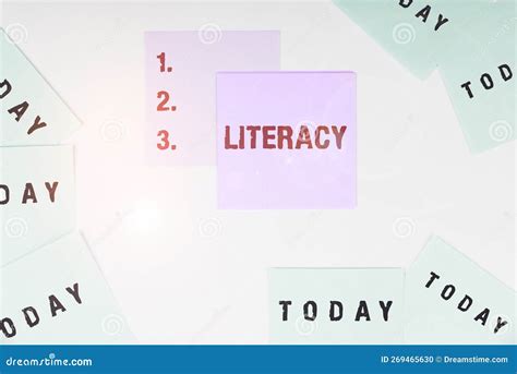 Writing Displaying Text Literacy Word Written On Ability To Read And