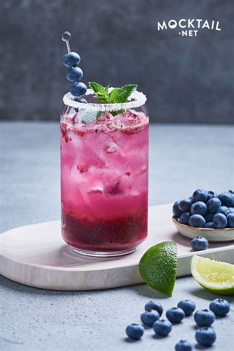 Blueberry Lime Mocktail Mocktail Net Recipe In 2022 Mocktail