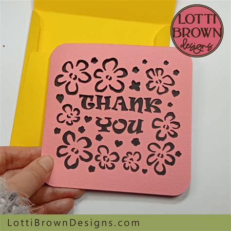 Thank You Card Svg Files For Cricut And Other Cutting Machines