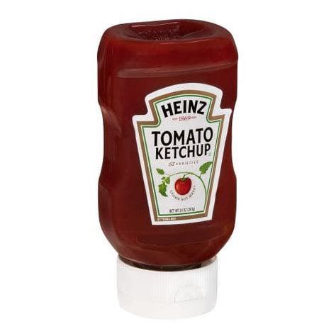 Heinz Inverted Bottle Tomato Ketchup 14 Oz Bottle Pack Of 8