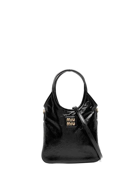 miu miu ivy tote bag black farfetch uk