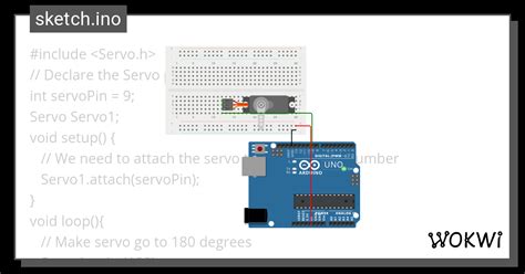 Servo Motor Wokwi ESP32 STM32 Arduino Simulator