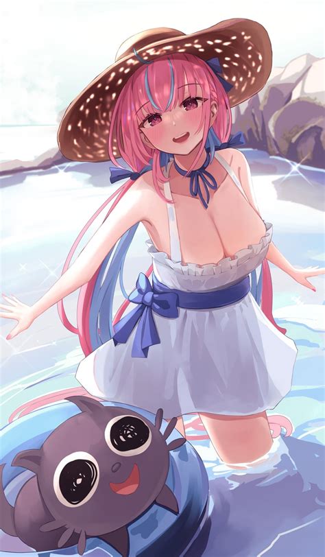 Minato Aqua And Neko Hololive Drawn By Daran9 Danbooru