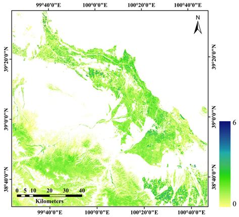 Maps Of Lai Inversion Over Three 10 Day Observation Periods From