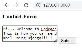 How To Send Email In Django CODEDEC
