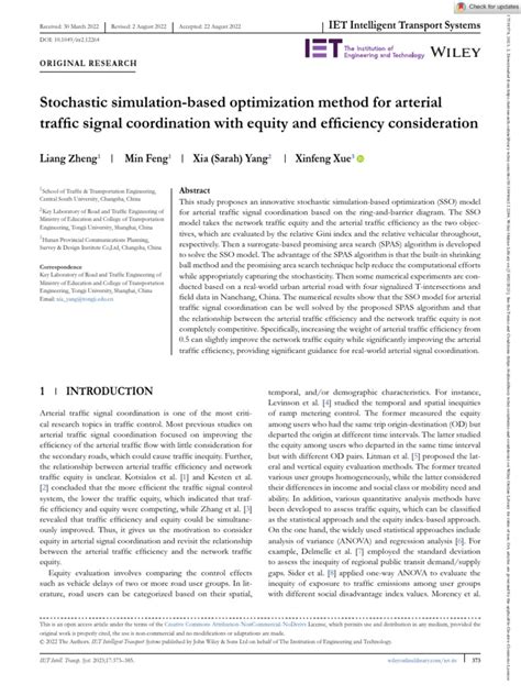 Iet Intelligent Trans Sys 2022 Stochastic Simulation Based