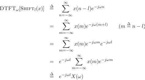 Shift Theorem