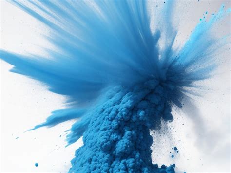 premium ai image azure nebula abstract blue dust explosion on a white