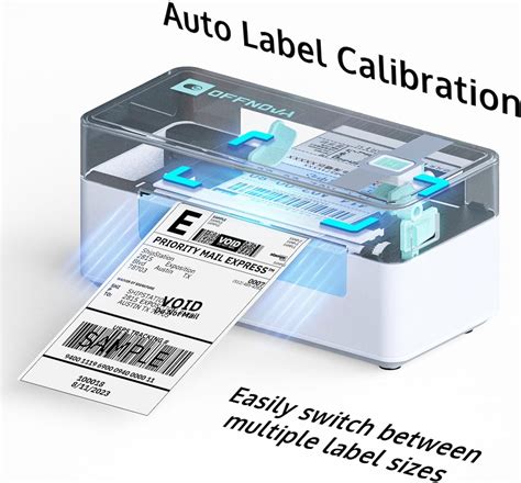 Offnova Impresora Térmica De Etiquetas Bluetooth Y Paquete De Etiquetas