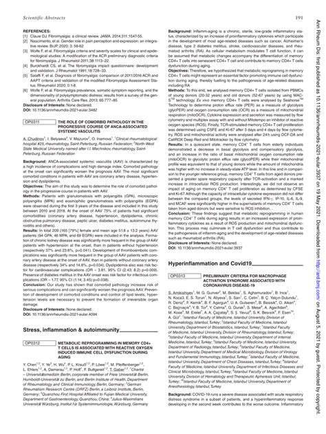 Pdf Op0312 Metabolic Reprogramming In Memory Cd4 T Cells Is