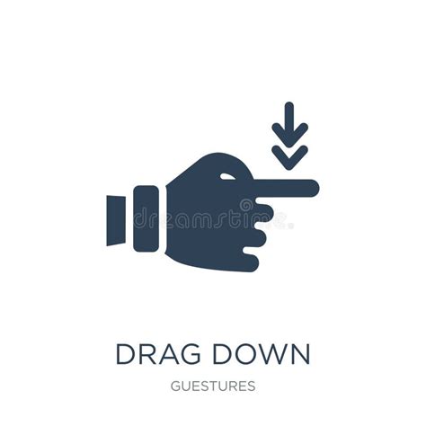 Drag Up Icon In Trendy Design Style Drag Up Icon Isolated On White