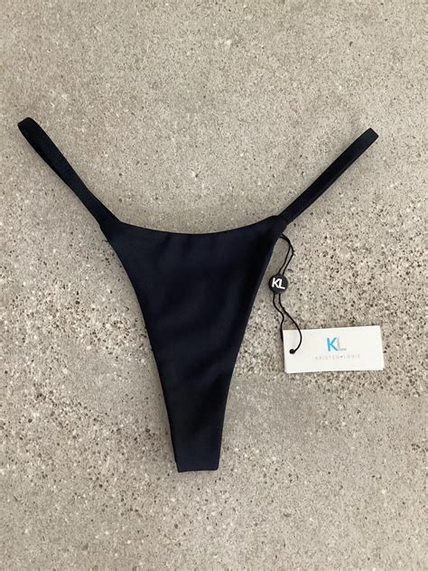 Black Bikini Bottom Kristen Lonie Swimwear