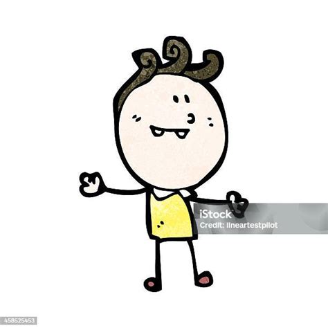 Cartoon Happy Doodle Man向量圖形及更多兒童圖片 兒童 剪貼畫 可愛 Istock