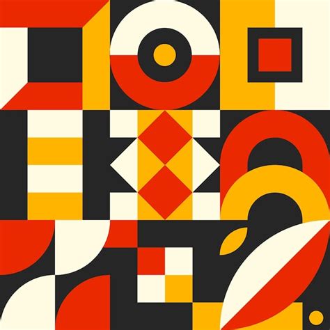 Premium Vector Vector Abstract Geometric Background With Circle Triangle And Square Lines Pattern