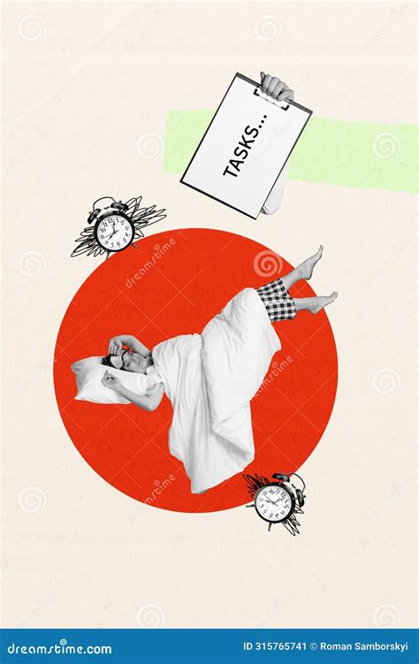 3d Retro Abstract Creative Artwork Template Collage Of Lazy Lady