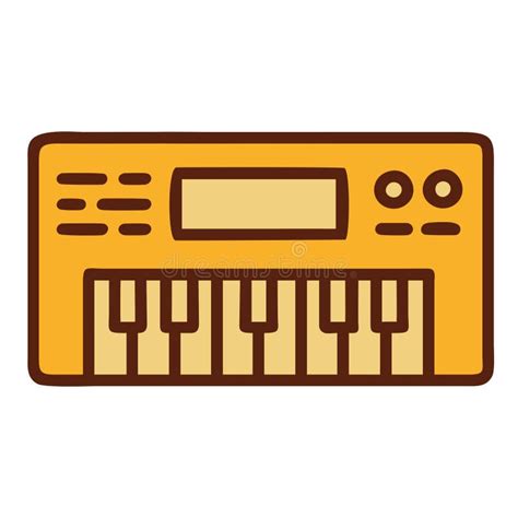 Mini Keyboard Music Instrument Stock Illustration Illustration Of Vector Keys 364043096