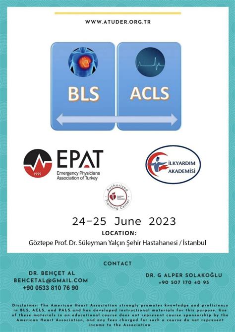 Acls And Bls Courses Istanbul Acil Tıp Uzmanları Derneği Atuder
