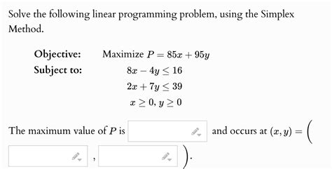 Solved Solve The Following Linear Programming Problem Using Chegg