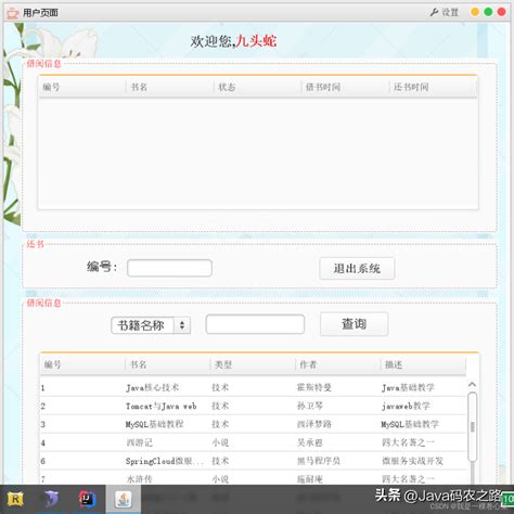 Java课程设计基于Java Swing 的图书管理系统 阿里云开发者社区