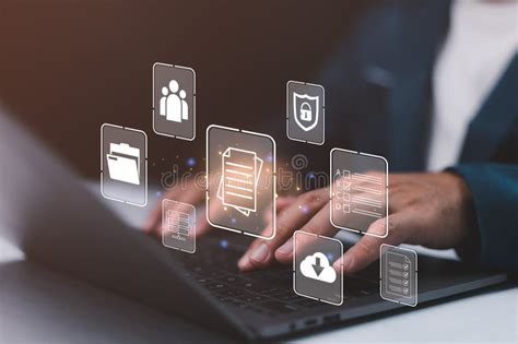 Document Management System Concept Online Document File Data Software