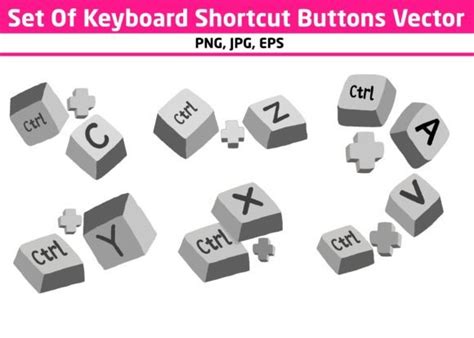 14 Keyboard Shortcut Buttons Designs And Graphics