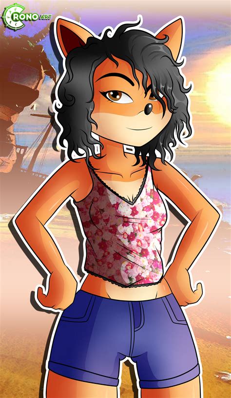 Comission Bandicoot Girl By Chrono The Hedgehog On Deviantart