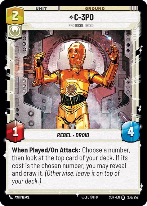 C 3po Protocol Droid Starwarsunlimited Gg