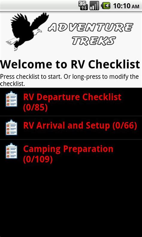 Rv Checklist Apk For Android Download