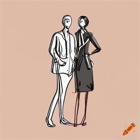 Artistic Line Drawing Of Gender Fluidity On Craiyon