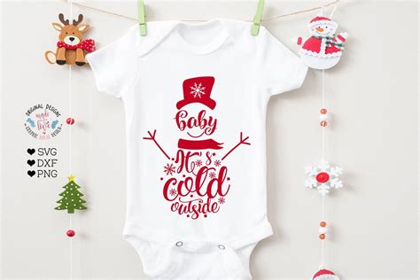 Baby It S Cold Outside Snowman Svg Png Dxf Winter Svg Etsy