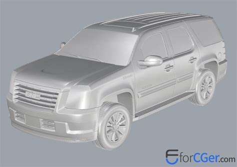 商务之星gmc Yukon Hybrid（2013）汽车三维模型 Forcger 三维数字化设计分享平台
