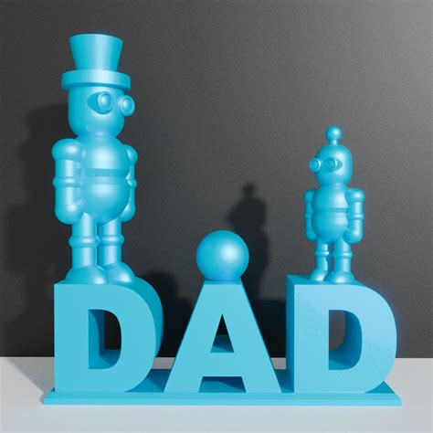 Archivo Stl Robot Dad And Son Decor 🤖 ・plan Para Descargar Y Imprimir En 3d・cults