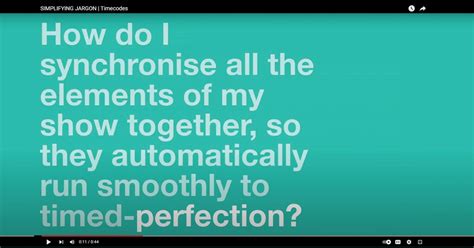 How To Synchronize Elements In Your Show Vari Lite Posted On The